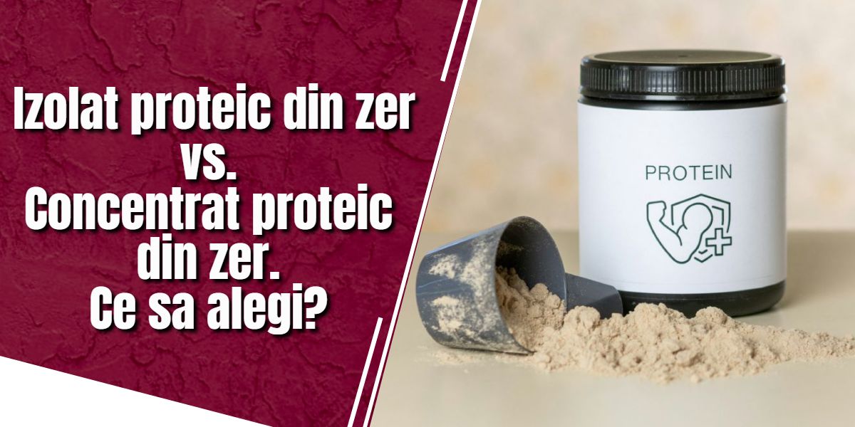 Izolat proteic din zer vs. Concentrat proteic din zer. Ce sa alegi?